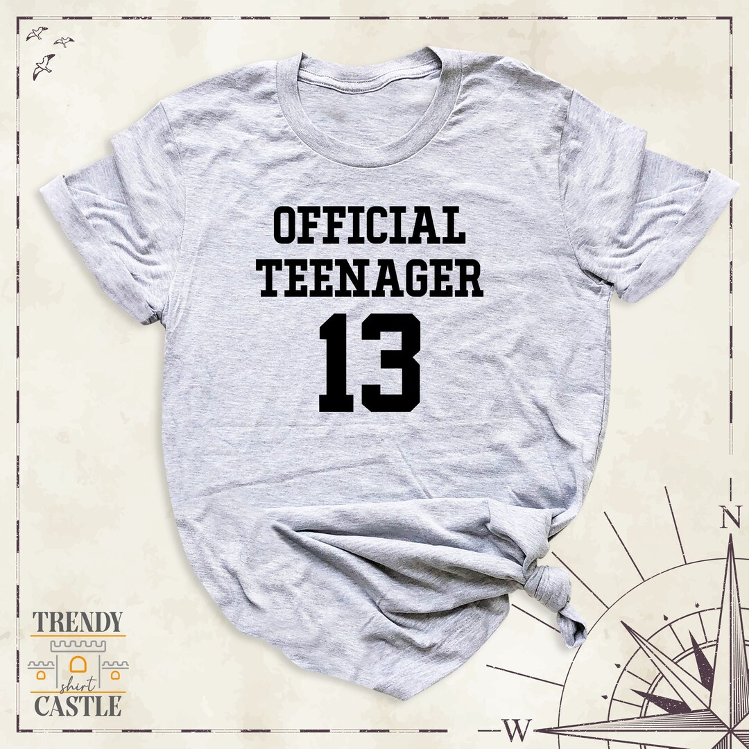 Personalized Offical Teenager Shirt, Thirteen Birthday Party Outfit ...