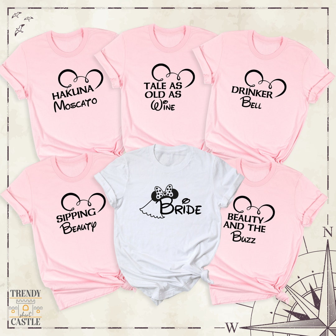 Disney Bachelorette Party Shirt, Disney Bride Tee, Custom Bride Squad ...