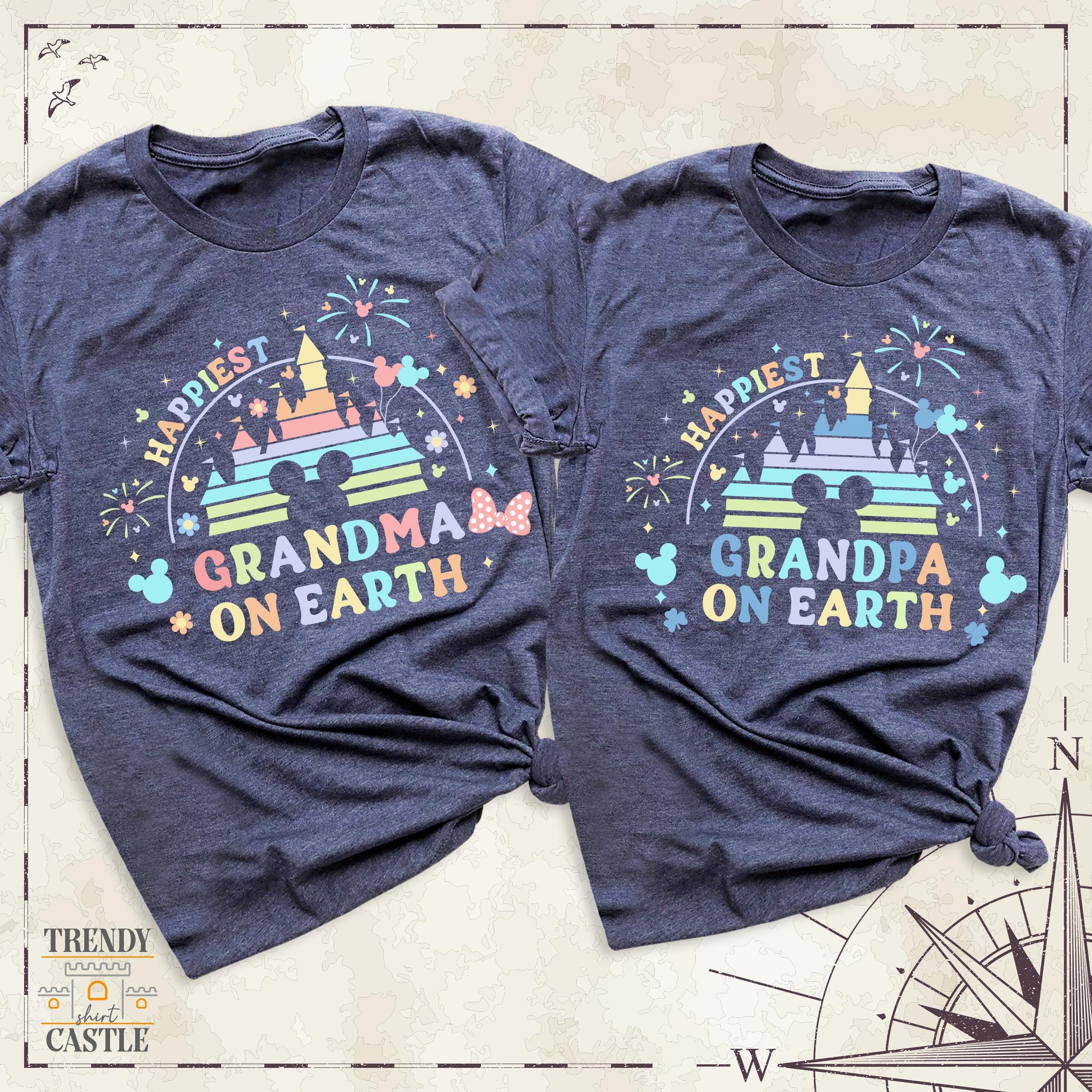 Disney Grandma Grandpa Couple Shirt, Family Disney Shirt, New Mimi ...