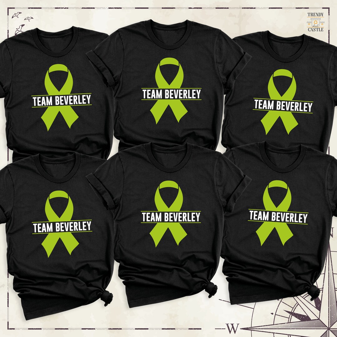 Lymphoma Cancer Support Team Shirt, Custom Lymphoma Awareness Tee, Lime ...