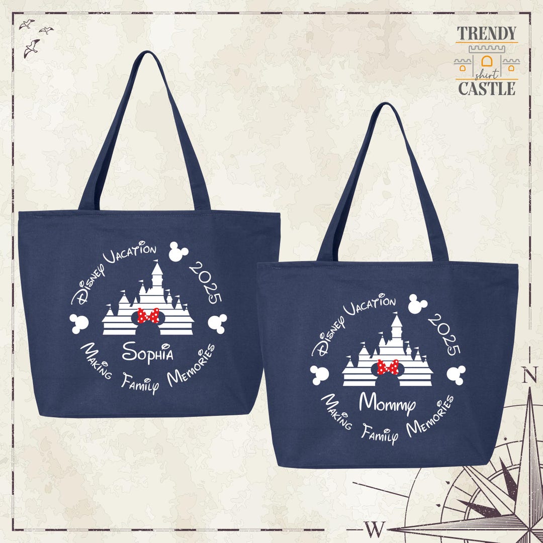 Disney Family Bag, Disney Tote Bag, Disney Family Trip Bag, Disneyworld ...