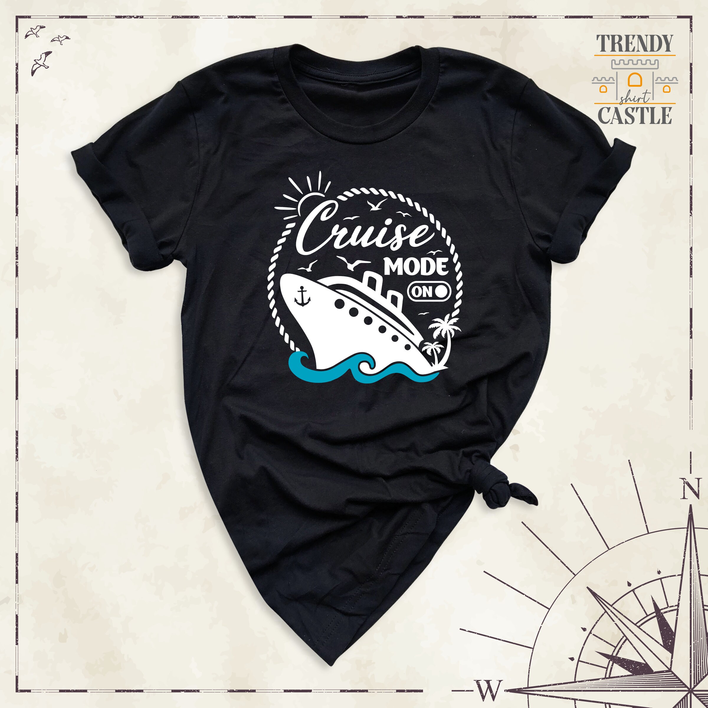 Cruise Mode on Tees, Summer Vacation Anniversary Cruise Shirt, Girls ...