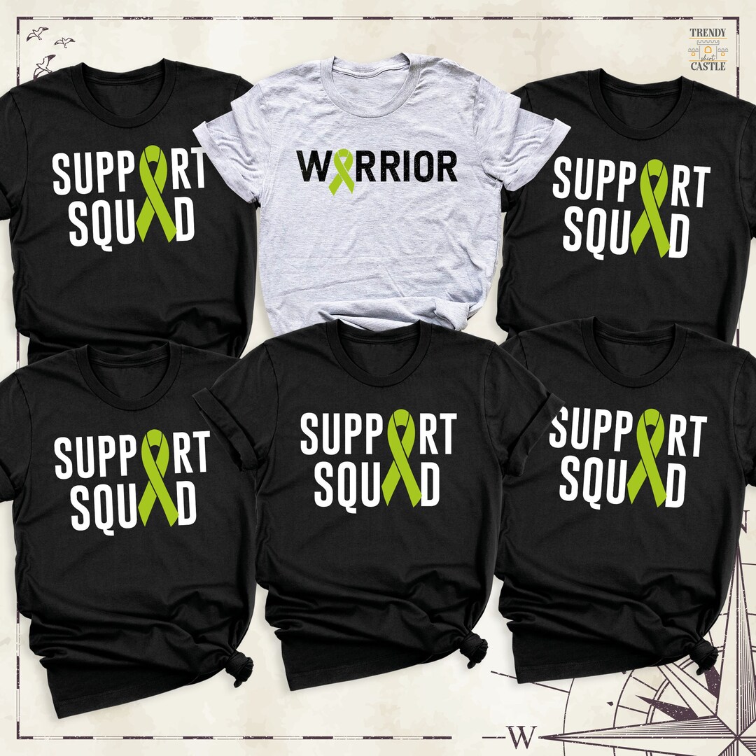 Lymphoma Cancer Awareness Shirt, Lymphoma Warrior Support Squad Tee ...