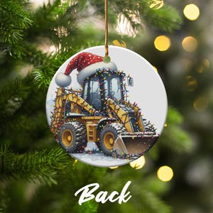 Christmas Backhoe PNG, Santa Hat Excavator Clipart (digital Download ...