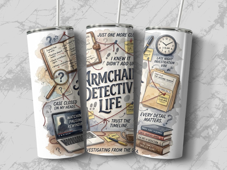 Armchair Detective Life Digital Download, Detective Clues, True Crime ...