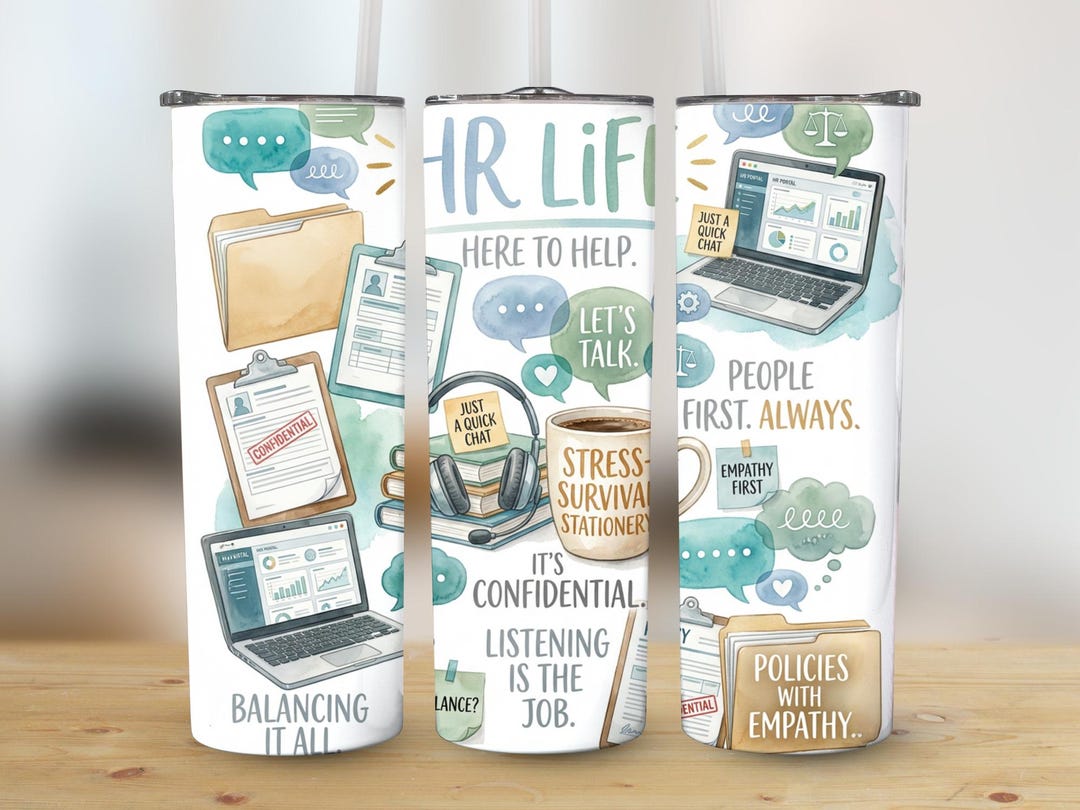 Hr Life Digital Download, Tumbler Wrap Design, 300 Dpi, Straight and ...