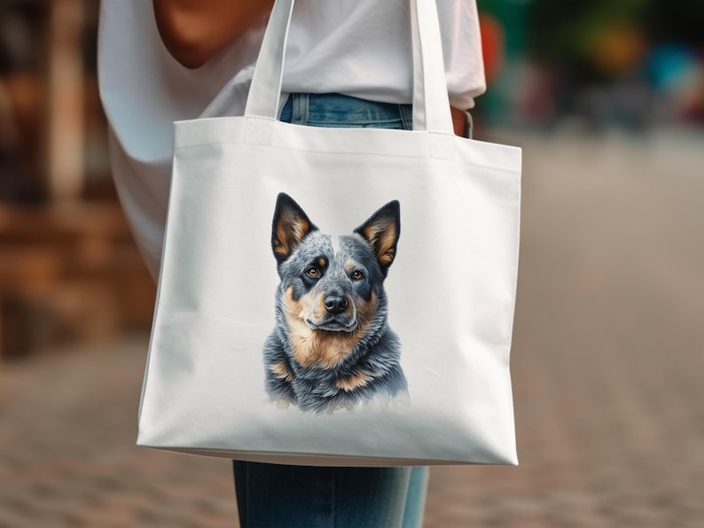 Blue Heeler Dog Png, Australian Cattle Dog Art, Transparent Digital ...