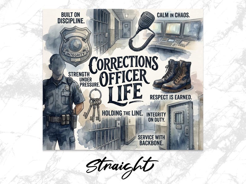 Corrections Officer Life Tumbler Wrap, Digital Download, Correctional ...