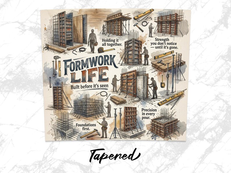 Formwork Life Digital Download, Construction Tumbler Wrap, High ...