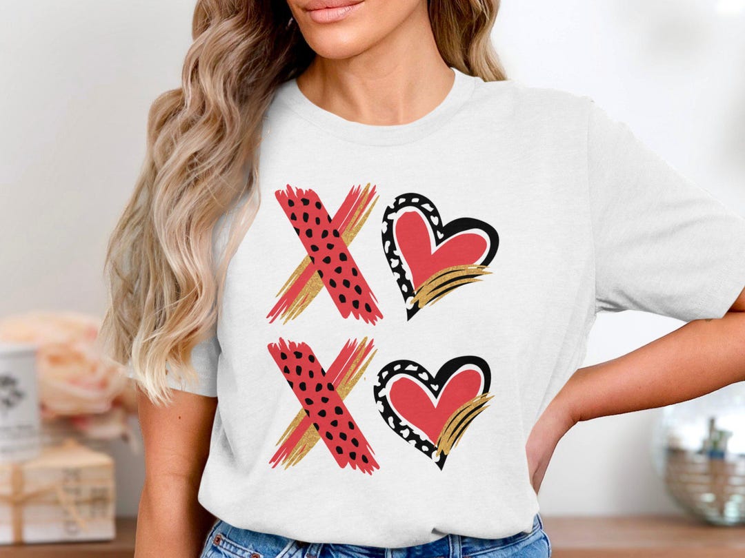 Valentines Day XO Heart Digital Art PNG, Love and Hearts Printable ...