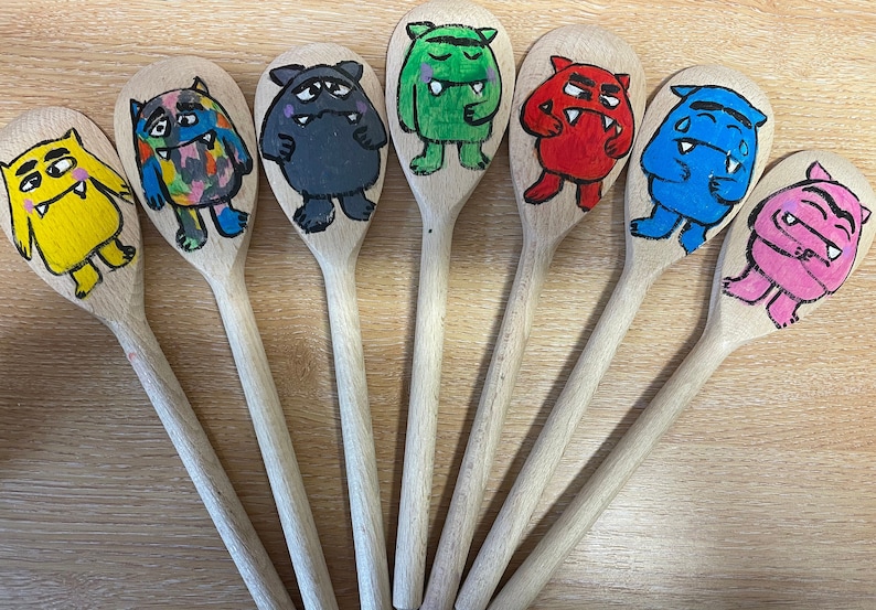 Colour Monster Spoons - Etsy