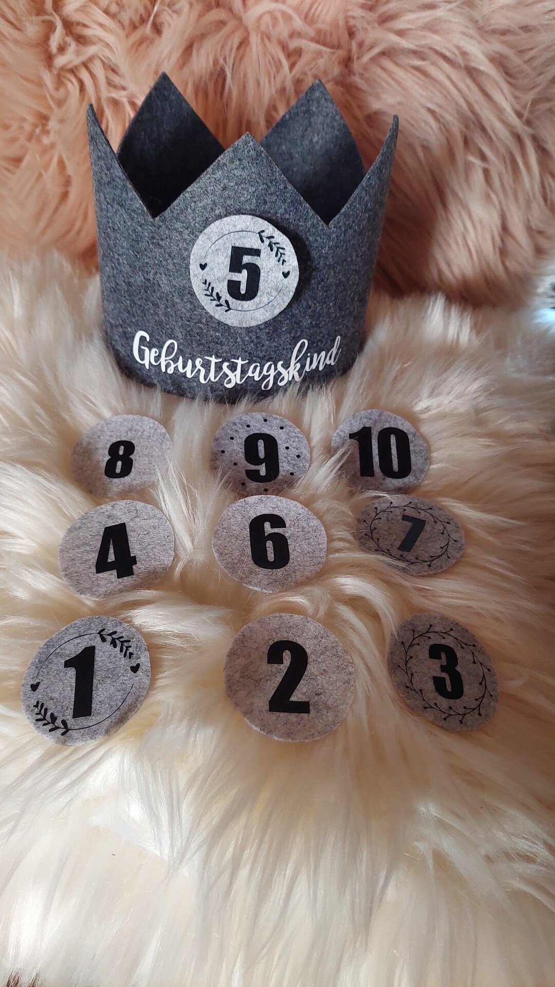 Birthday Crown | Crown With Name and Numbers 1-10 - Etsy