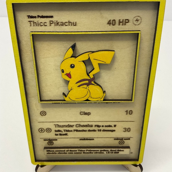 Thicc Pikachu - Etsy