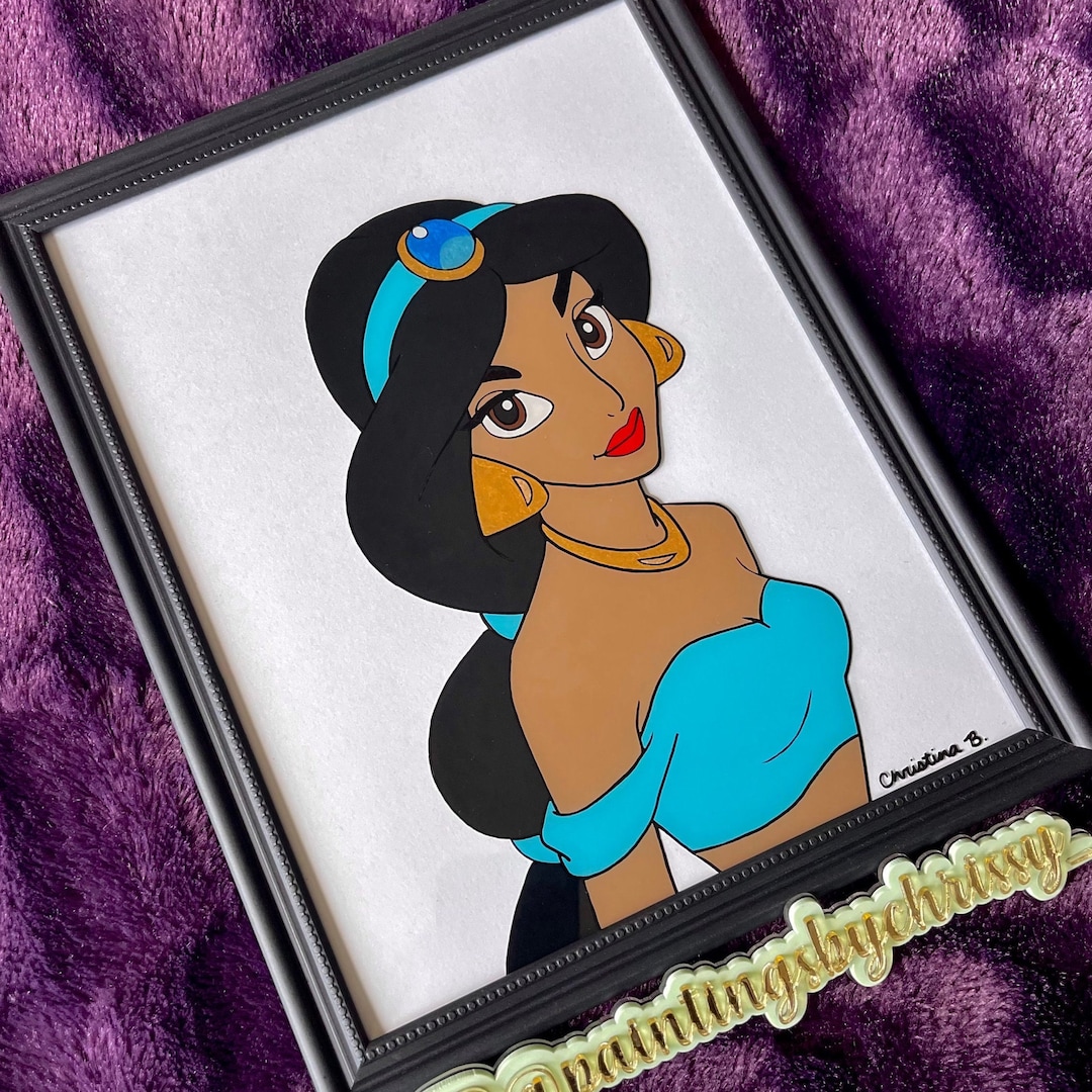 Custom Princess Glass Painting Daughter of the Sultan - Etsy