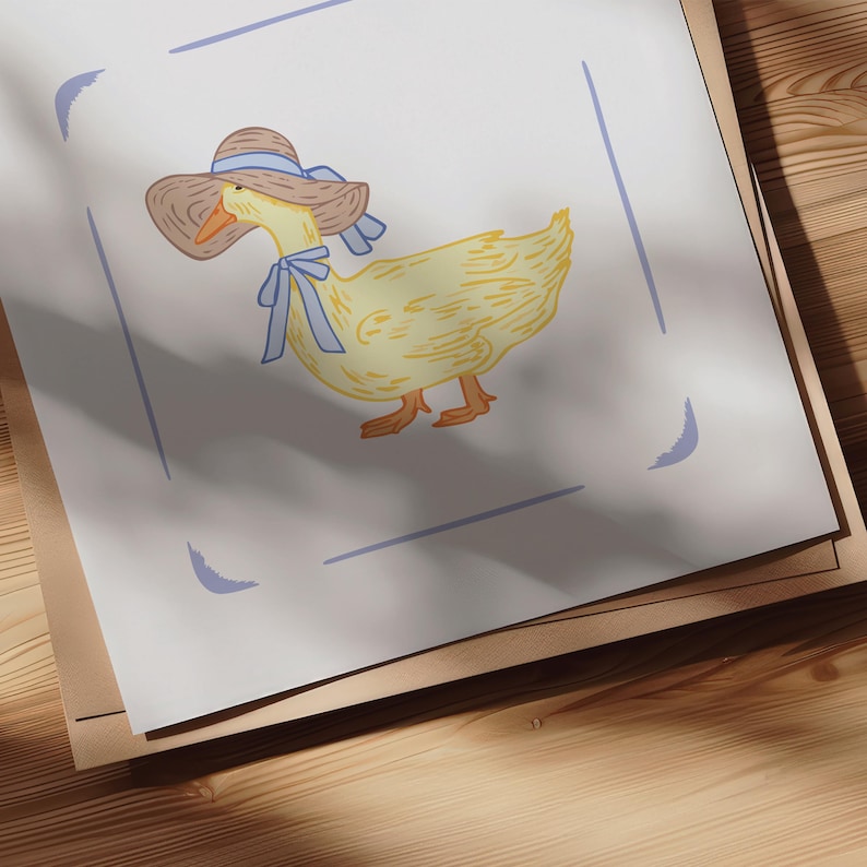 Vintage Painted Yellow Duck Art for Nurseries and Bathrooms, Kids Room ...