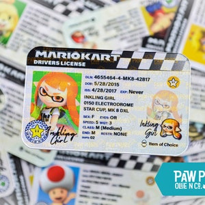 Custom Kart Racing ID Card | Gag License | Racing Video Game Gift - Etsy