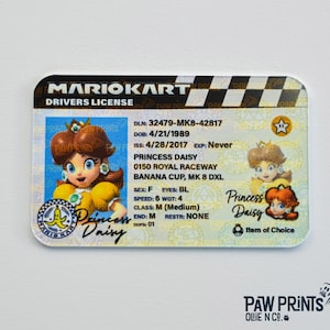 Custom Kart Racing ID Card | Gag License | Racing Video Game Gift - Etsy