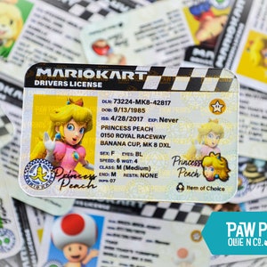 Kart Racing ID Card | Gag License | Racing Video Game Gift | - Etsy