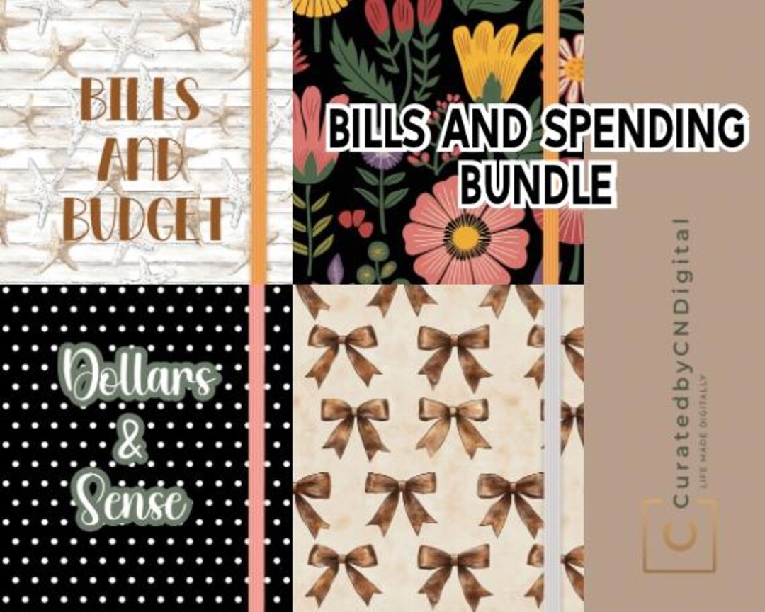Bills and Spending Bundle (includes Templates and Stickers) - Etsy
