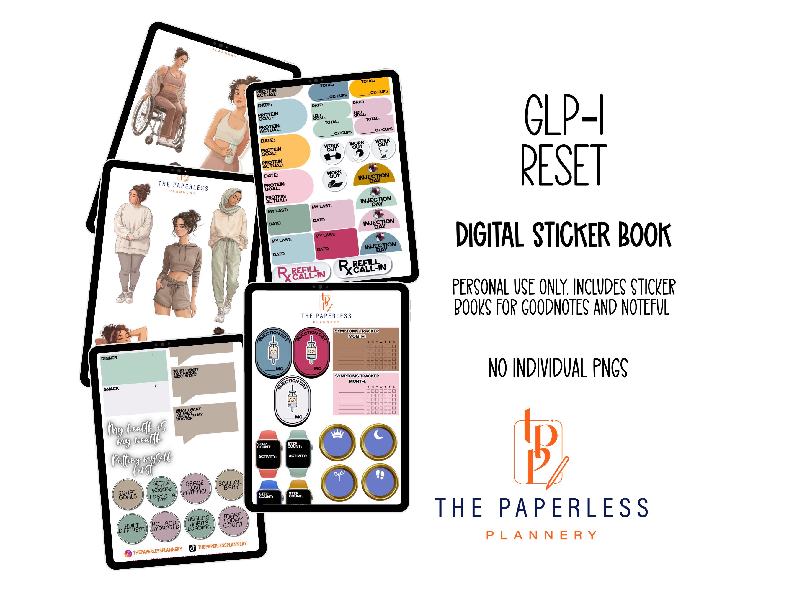 GLP-1 Reset Digital Stickers - Etsy