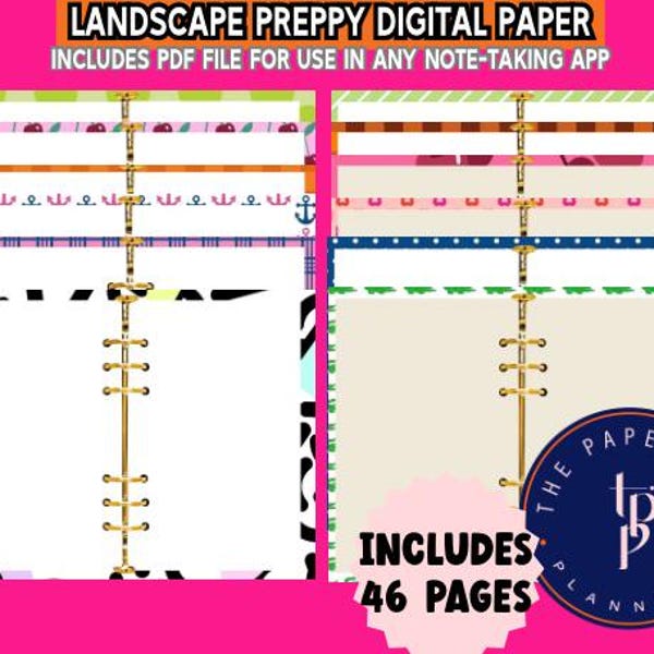 Preppy Paper - Etsy