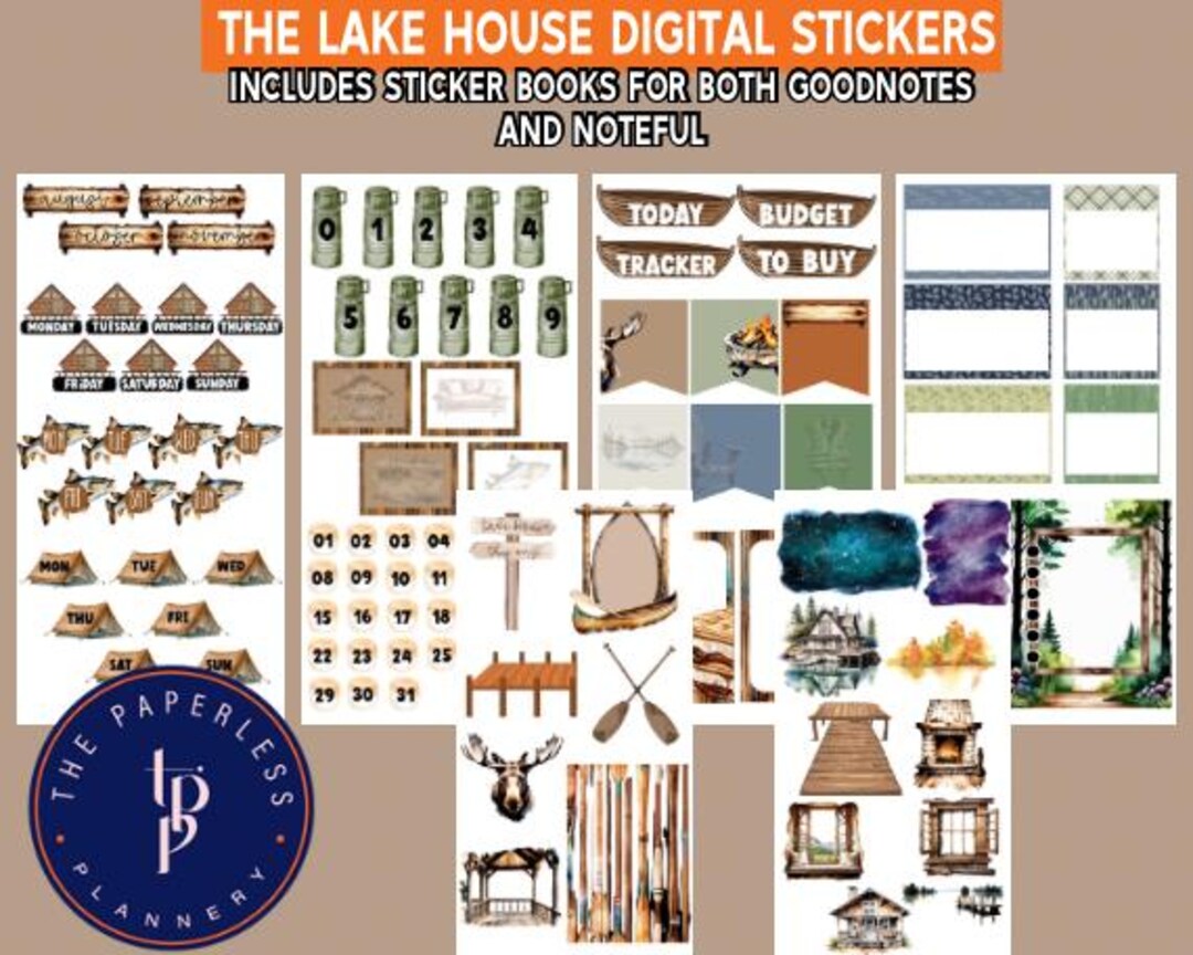 The Lake House Digital Stickers - Etsy