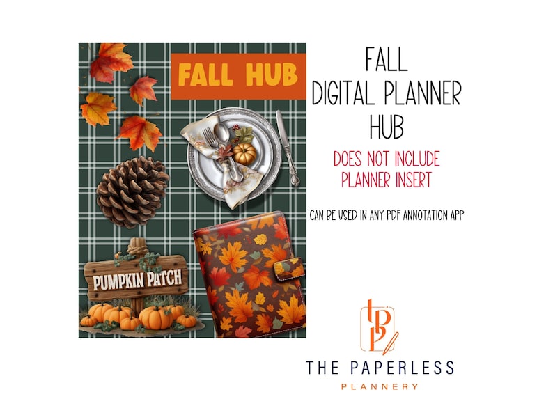 Fall Digital Planner Hub - Etsy