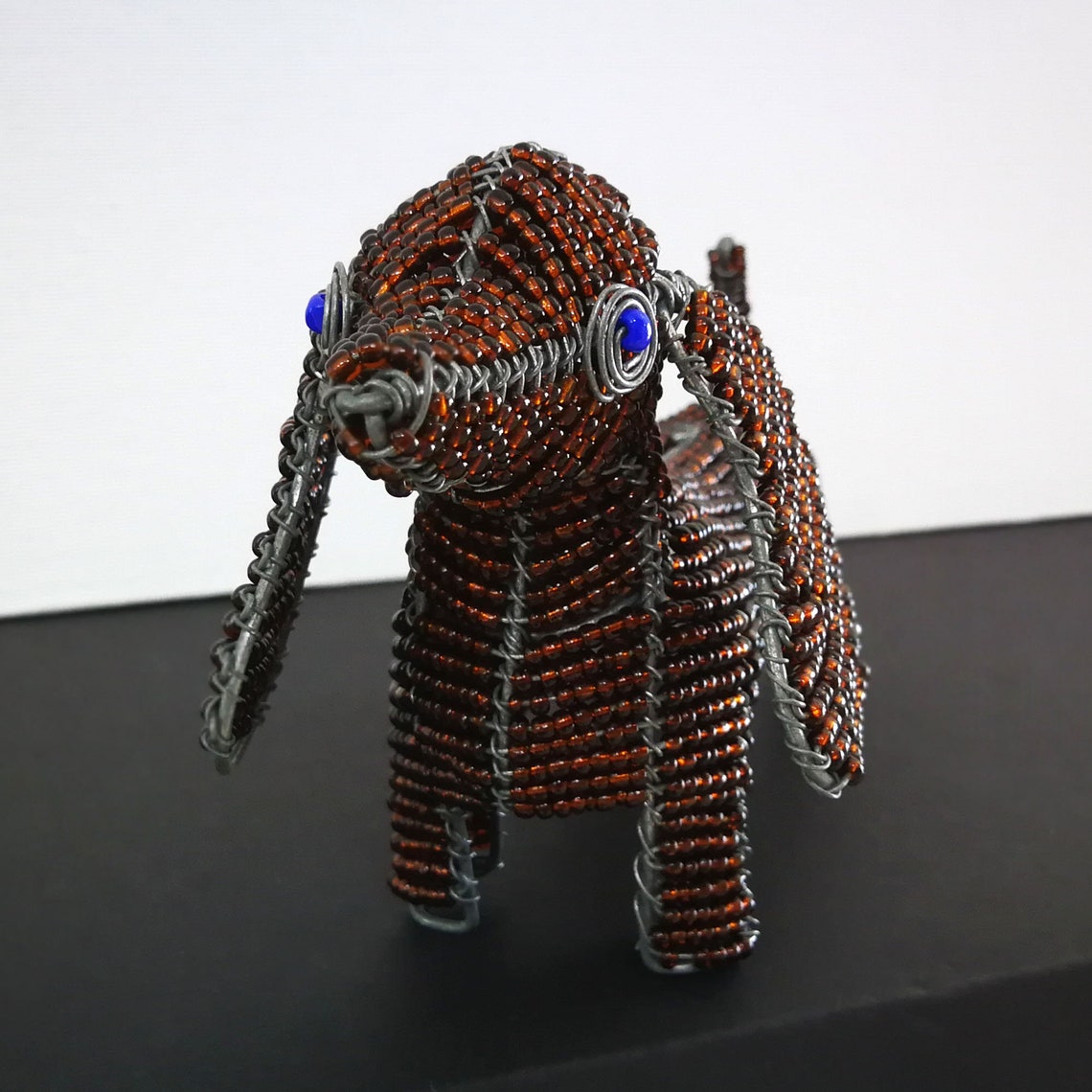 Dachshund Wire Bead Sculpture, Bead Wire Dog, African Wire Art, Sausage ...