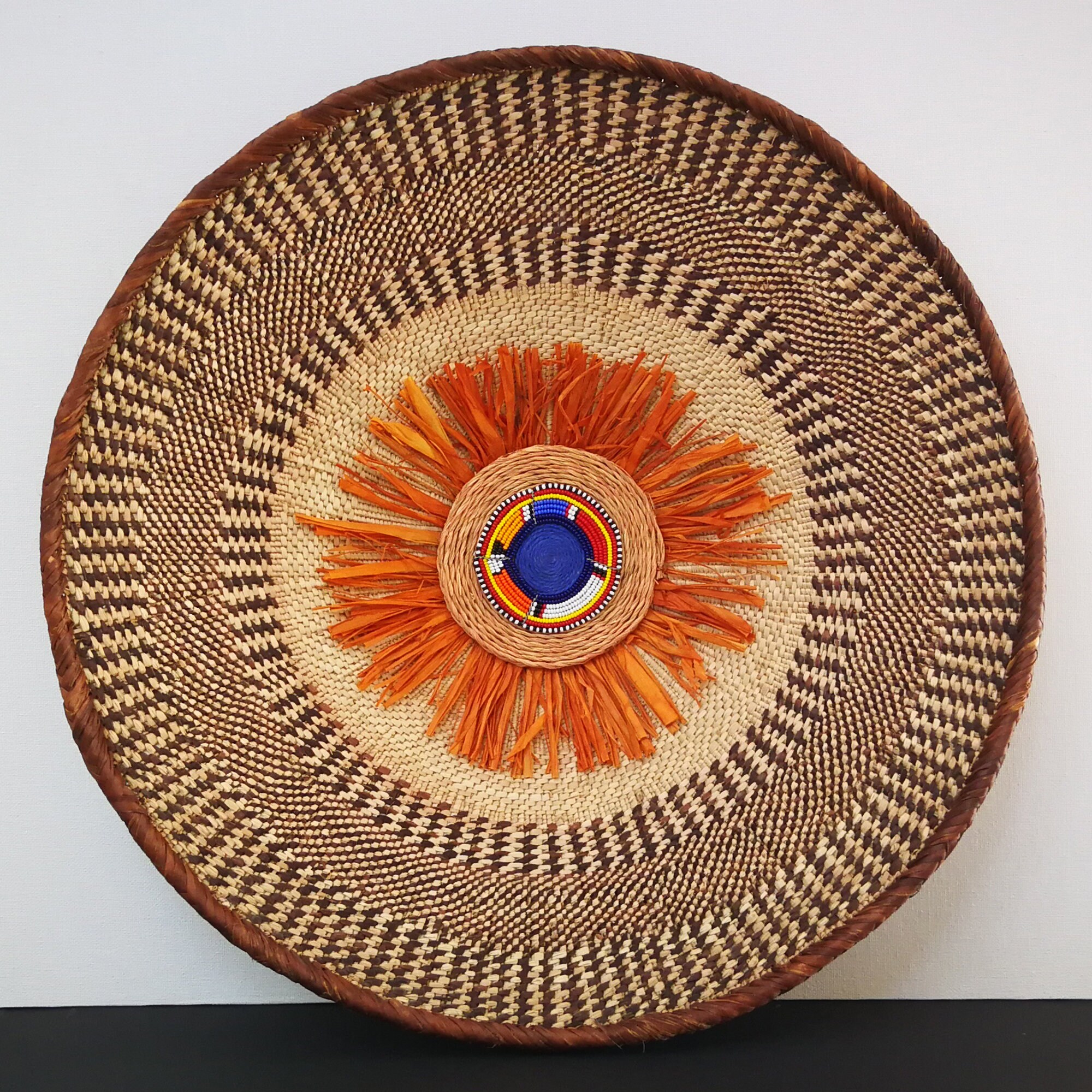 African Wall Baskets - Decorative Wall Basket, Woven Wall Basket ...