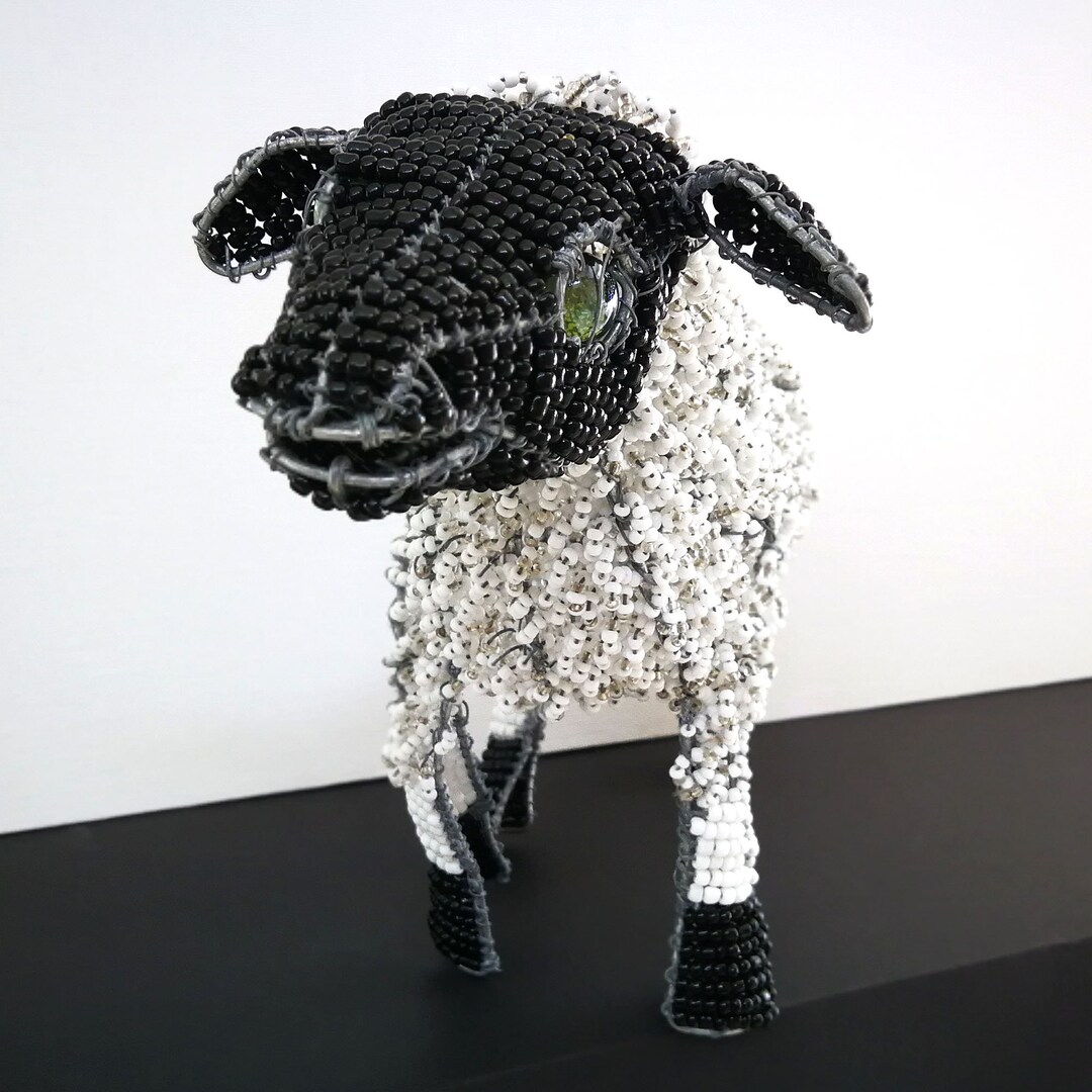 Bead Wire Sheep, Sheep Bead Wire Art, African Wire Art, Wire Sculpture ...