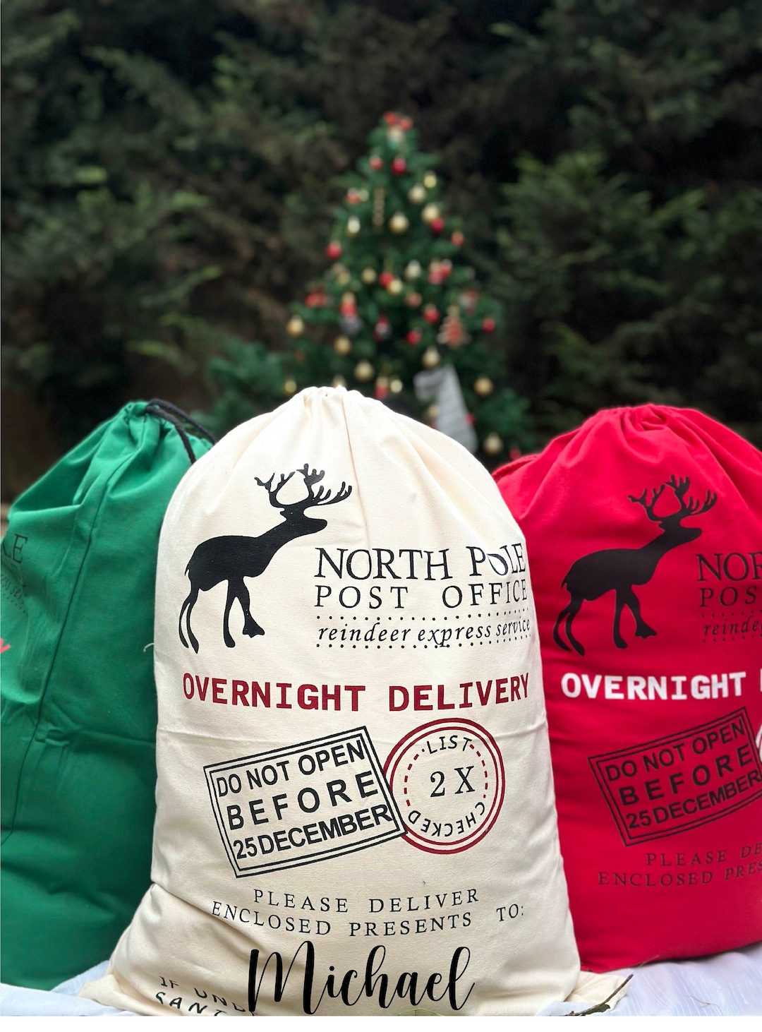 Jumbo Santa Bag, Oversized Santa Sack, Christmas Gift Bag, Personalized ...