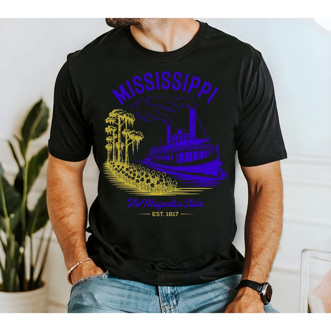 Mississippi Shirt, the Magnolia State Shirt ,mississippi Tee, US States ...