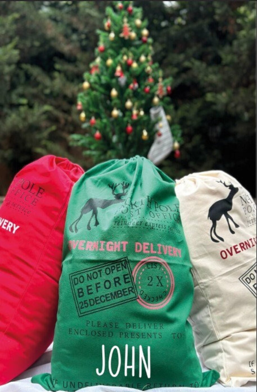 Jumbo Santa Bag, Oversized Santa Sack, Christmas Gift Bag, Personalized ...