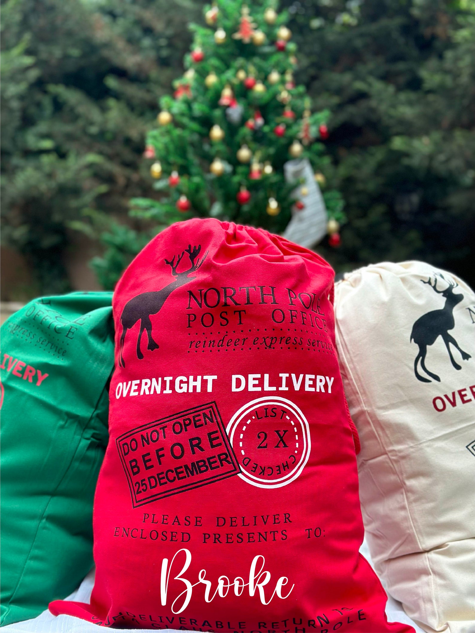 Jumbo Santa Bag, Oversized Santa Sack, Christmas Gift Bag, Personalized ...