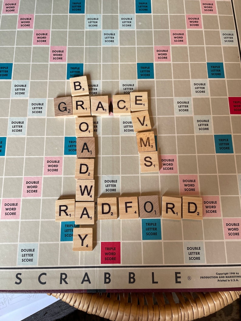Personalized Scrabble Game Board - Etsy
