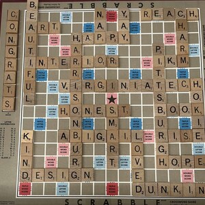 Personalized Scrabble Game Board - Etsy