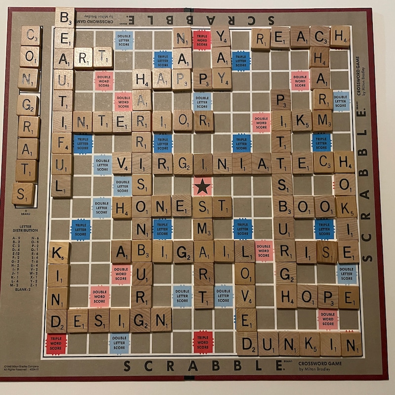Wall Scrabble Board - Etsy