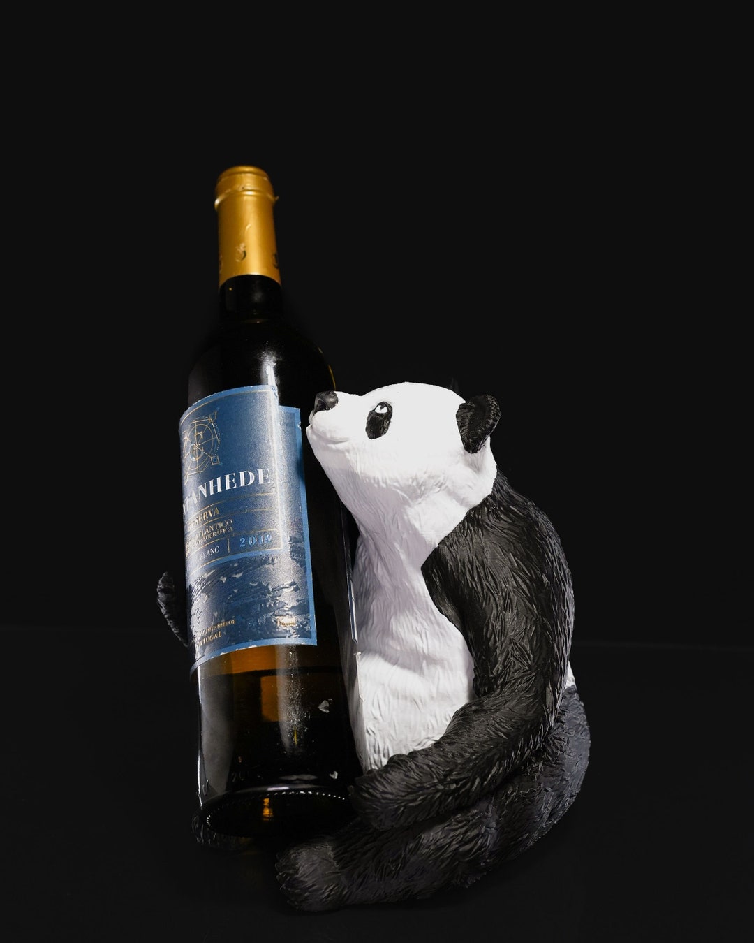 3d Printed Panda Bear Wine Bottle Holder - Etsy