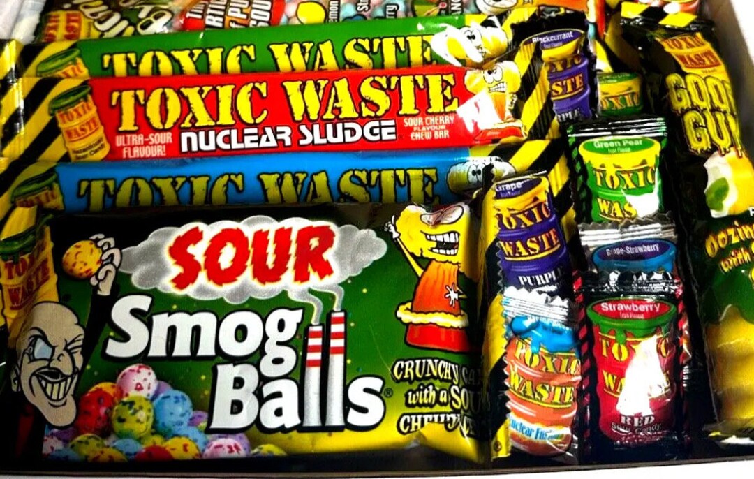 Toxic Waste Letterbox Sweets Hamper - Etsy