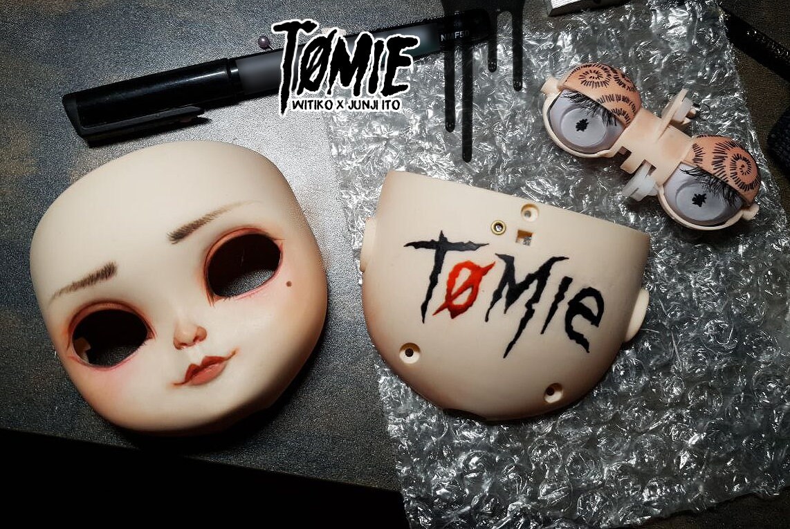 TOMIE Junji Ito Inspired OOAK Blythe Doll Japanese School Girl Outfit ...