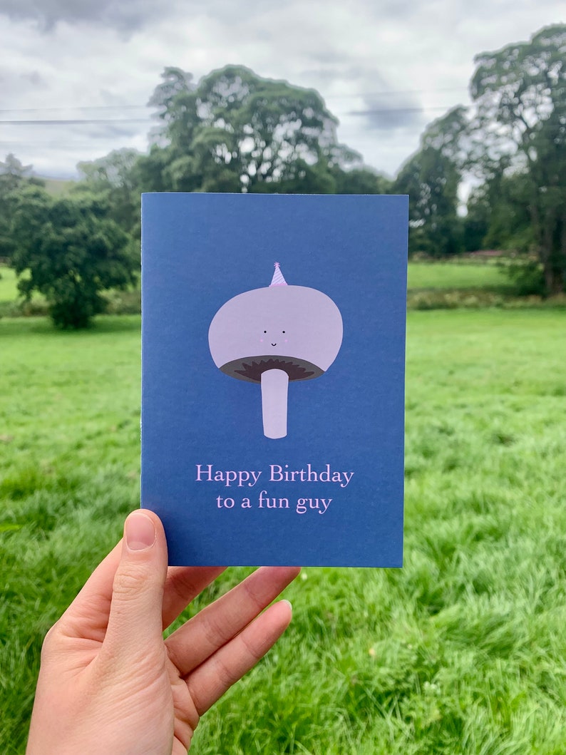 Mushroom Birthday Card Fun Guy Fungi Pun Card Funny Card - Etsy