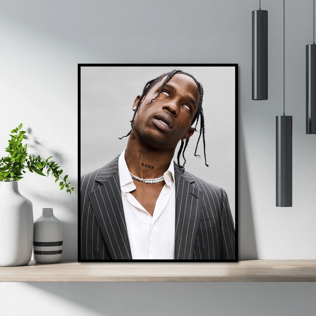 Travis Scott Portrait Travis Scott Canvas Travis Scott Painting Travis ...
