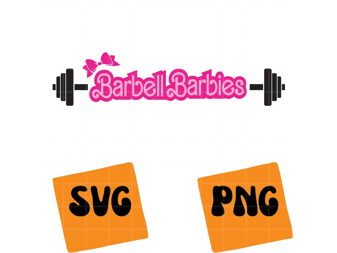 Barbell Barbies SVG, Barbell Barbies PNG - Etsy Australia