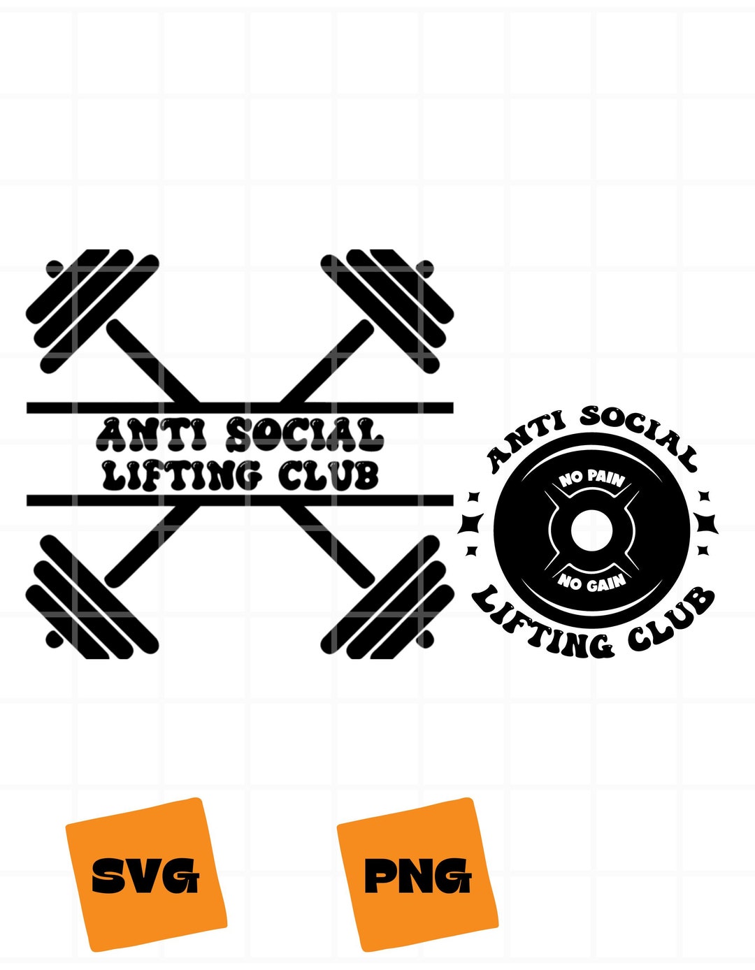 Anti Social Lifting Club SVG, Anti Social Lifting Club PNG, - Etsy