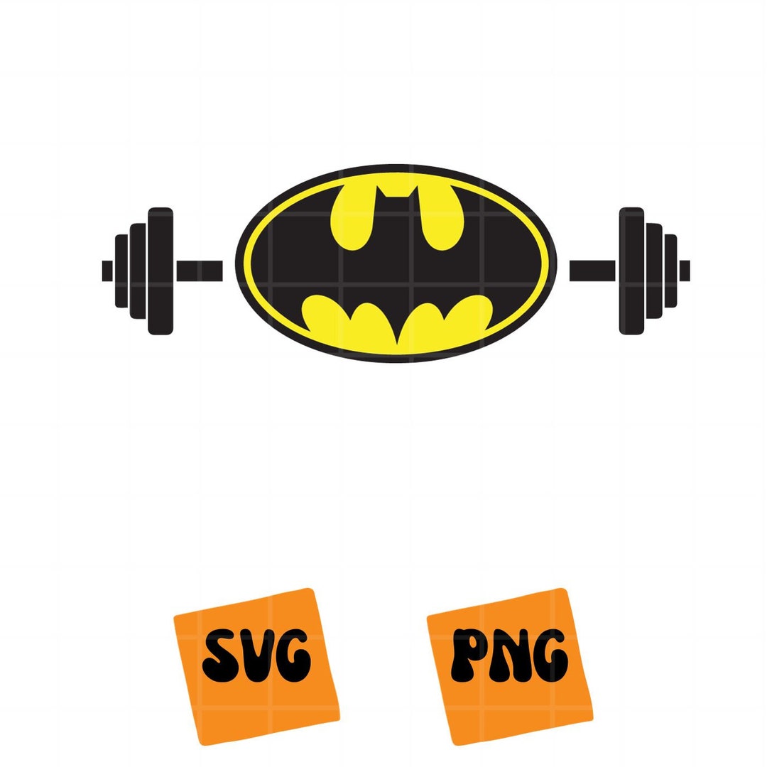 Super Hero Barbell SVG, Super Hero Barbell PNG - Etsy