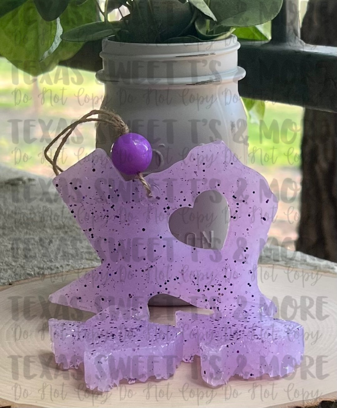 Texas W/heart Cutout Car Freshie Vent Set Texas Car Freshie, Car ...