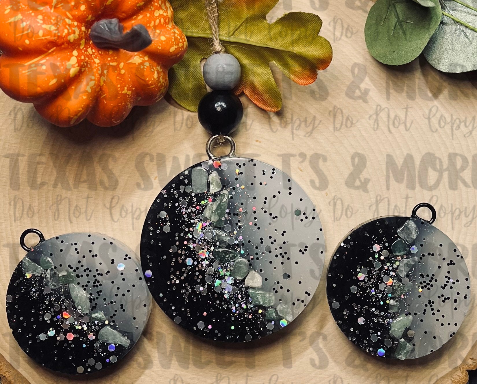 Geode Car Freshie Geode Car Freshie Set Round Car Freshie Black Car ...