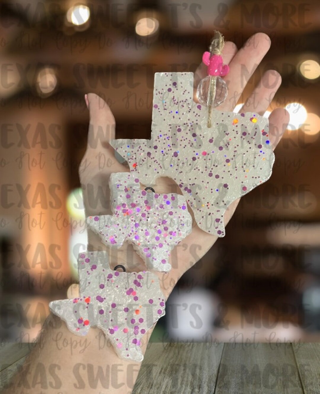 Texas Car Freshie Set Texas Glitter Freshie Car Freshie - Etsy