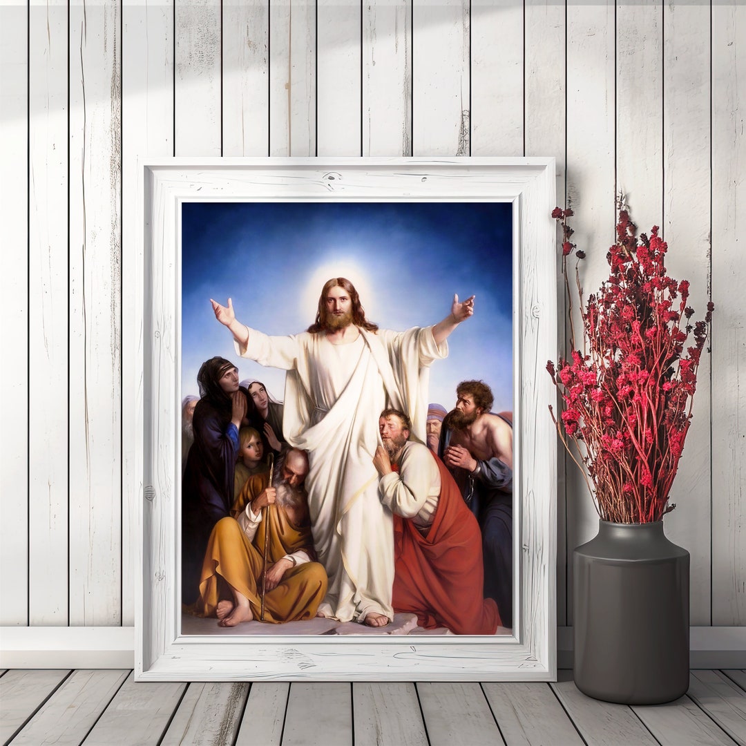 Christ the Consolator Print: Carl Bloch, Christ the Comforter Wall Art ...