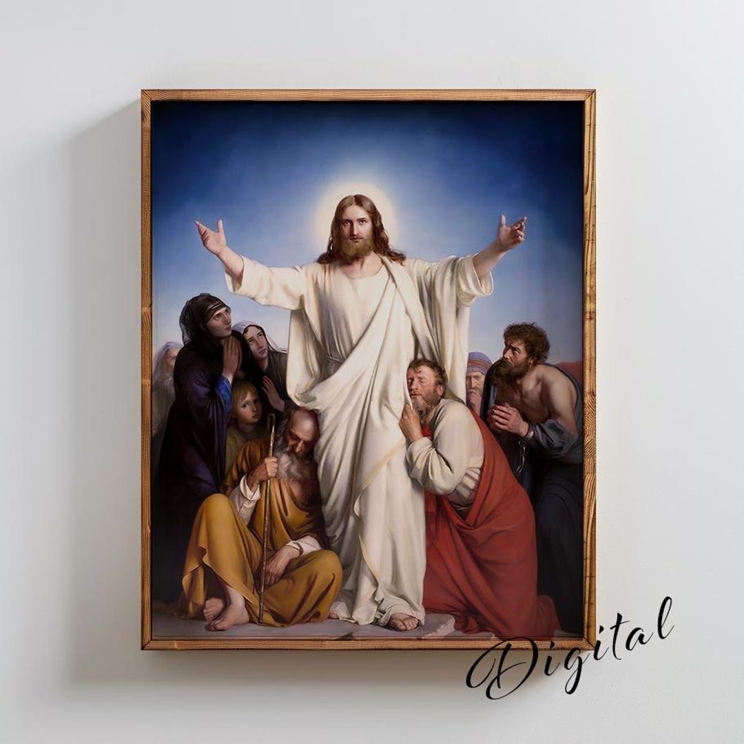 Christ the Consolator Print, Carl Bloch Painting, Catholic Wall Art ...